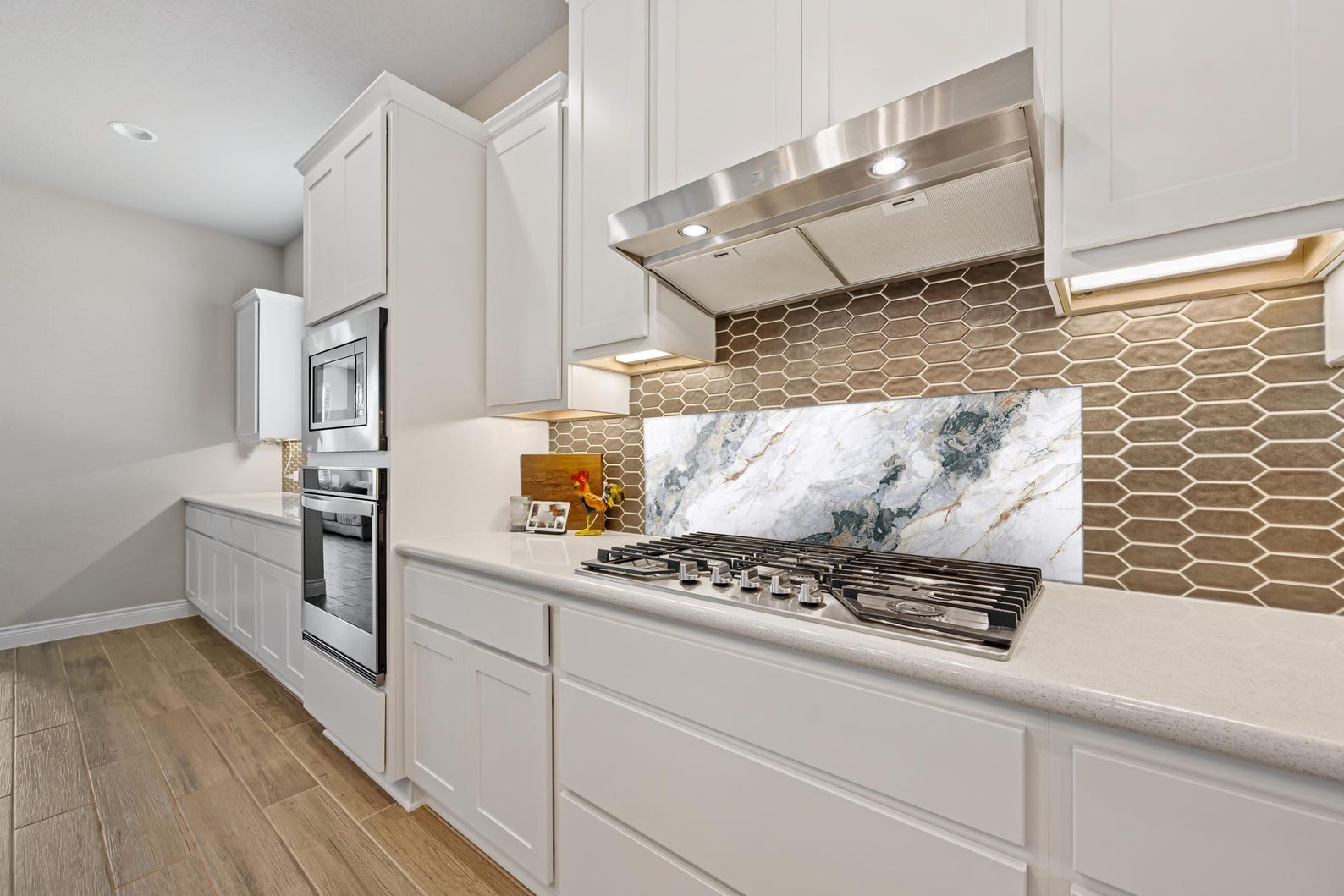 Marble Kitchen Backsplash, Stove Back Cover, Tempered Glass Stove ...