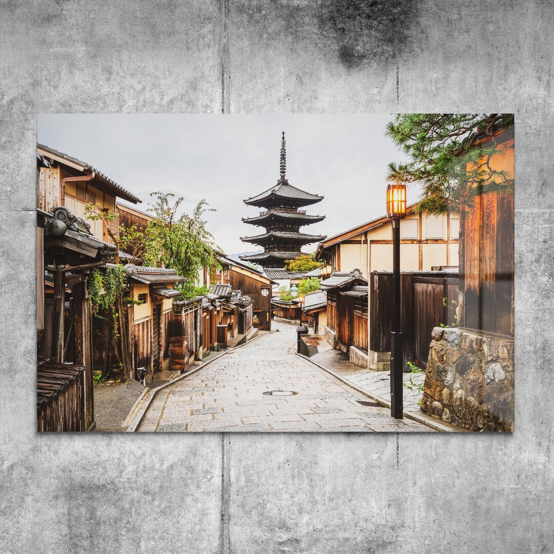 Kyoto, Japan Tempered Glass Print Wall Art Housewarming Gift Modern ...