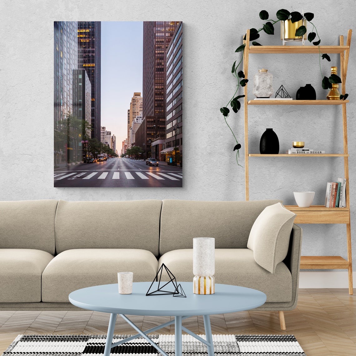 New York City Tempered Glass Print Wall Art Housewarming Gift Modern ...