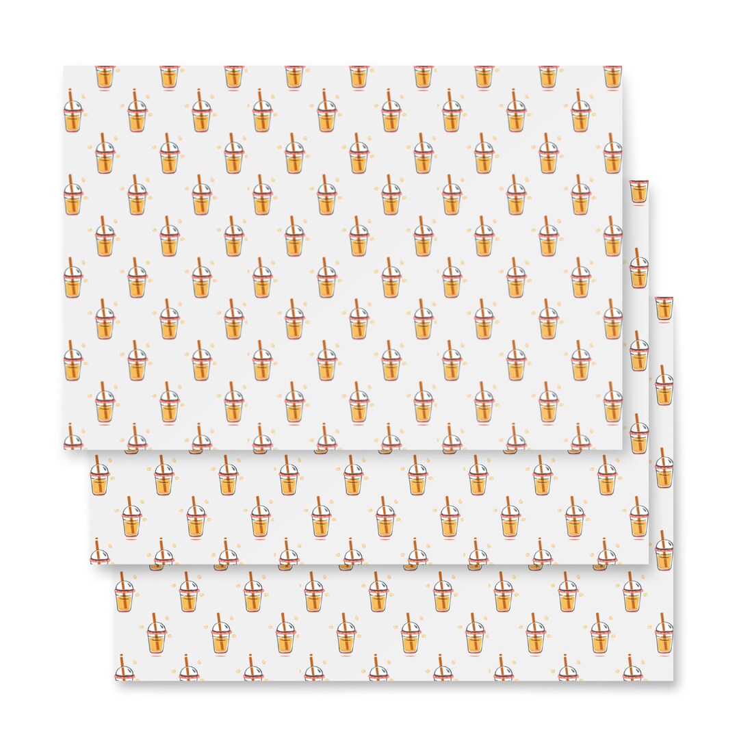 Pumpkin Spice Wrapping Paper Sheets - Etsy