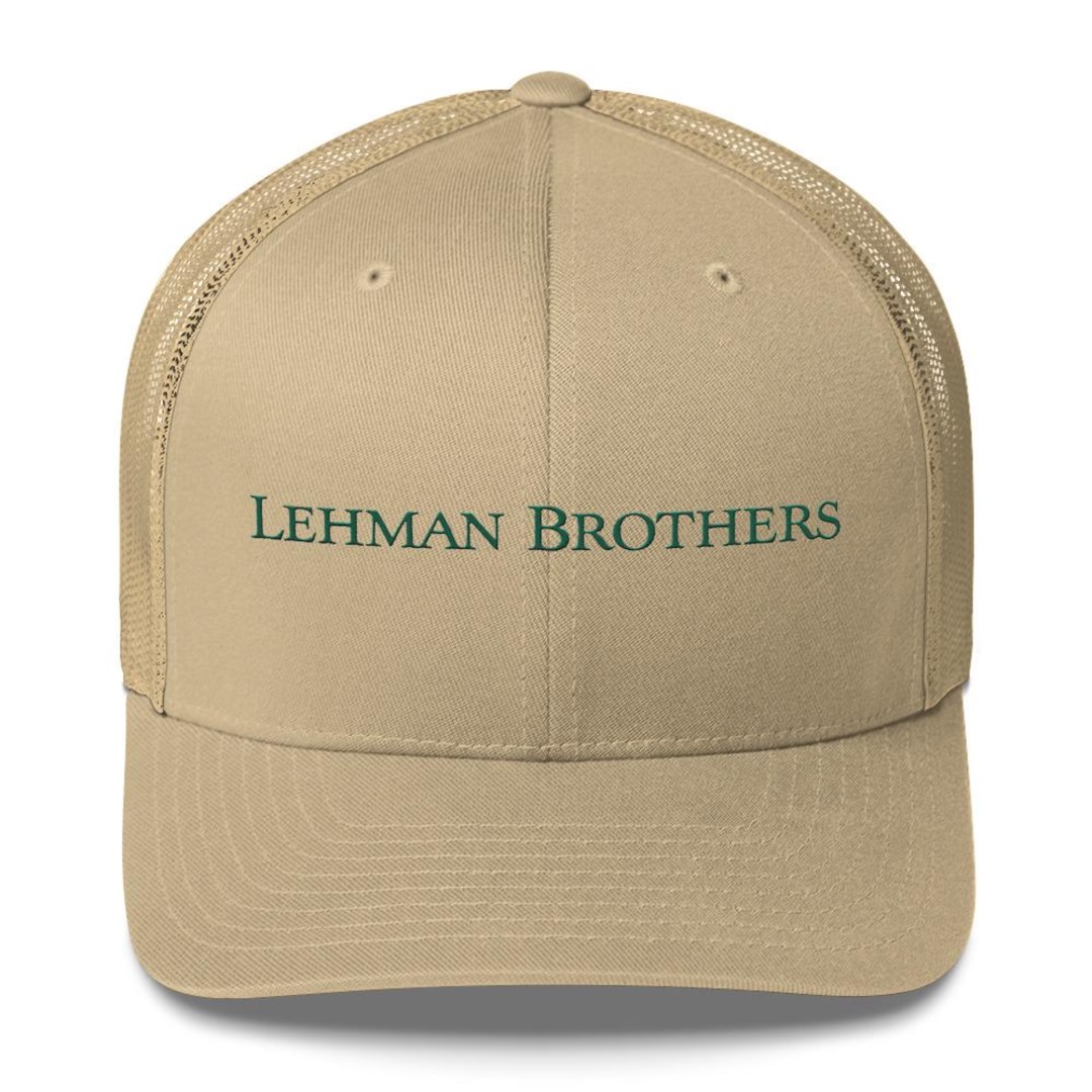 Lehman Brothers Embroidered Trucker Cap - Etsy