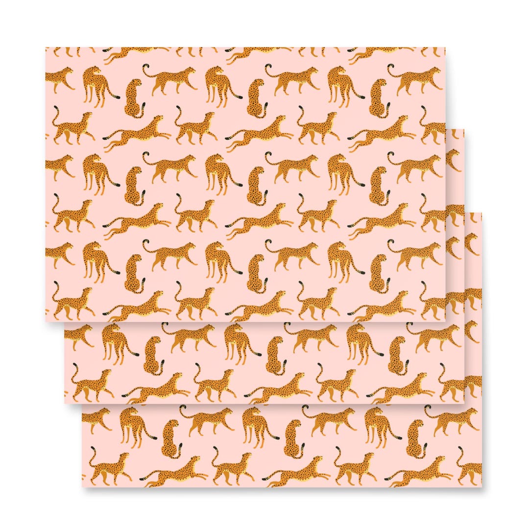 Leopard Wrapping Paper Sheets - Etsy