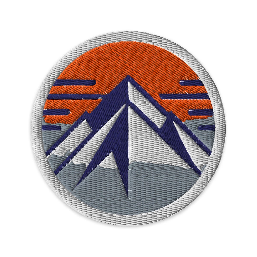 Mountain Embroidered Patch - Etsy