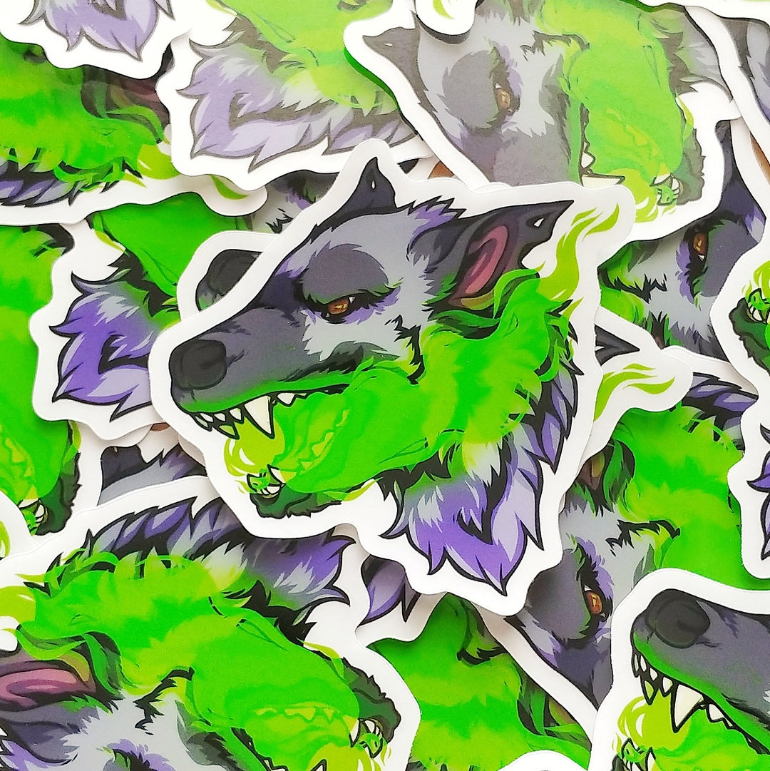 Magic Hyena 3 Sticker Clear Glossy Finish - Etsy