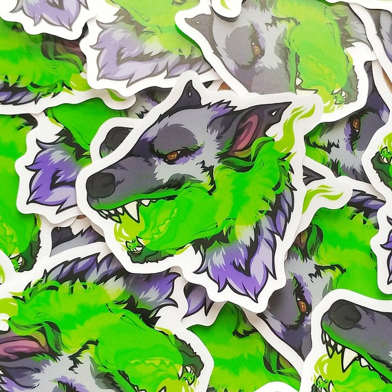 Magic Hyena 3 Sticker Clear Glossy Finish - Etsy