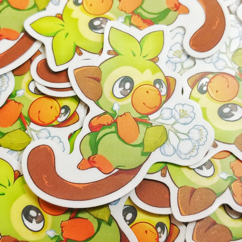 Gen 8 Pokemon Starter Stickers 3 Vinyl Stickers Grookey - Etsy