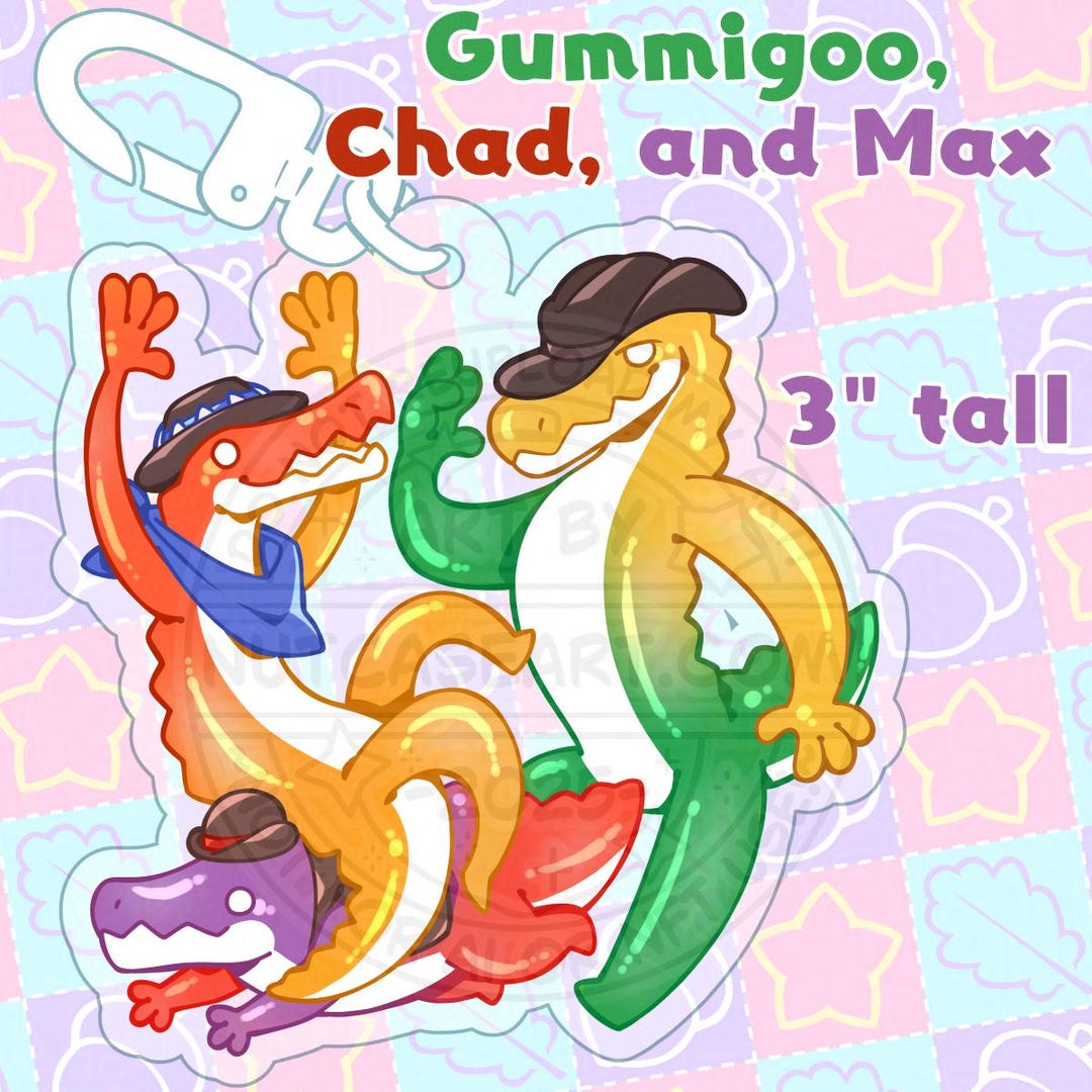 PREORDER Gummigoo and Crew 3" Epoxy Acrylic Keychain Amazing Digital ...
