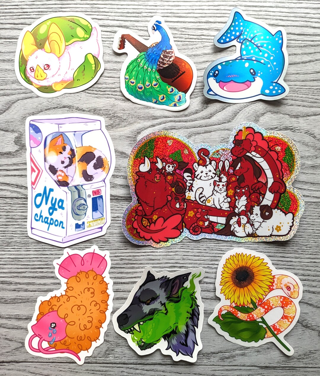 Cute Animal Stickers, Different Sizes - Etsy