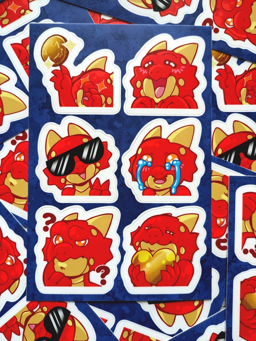 Kobold Emote Sticker Sheet 4"x6" - Etsy