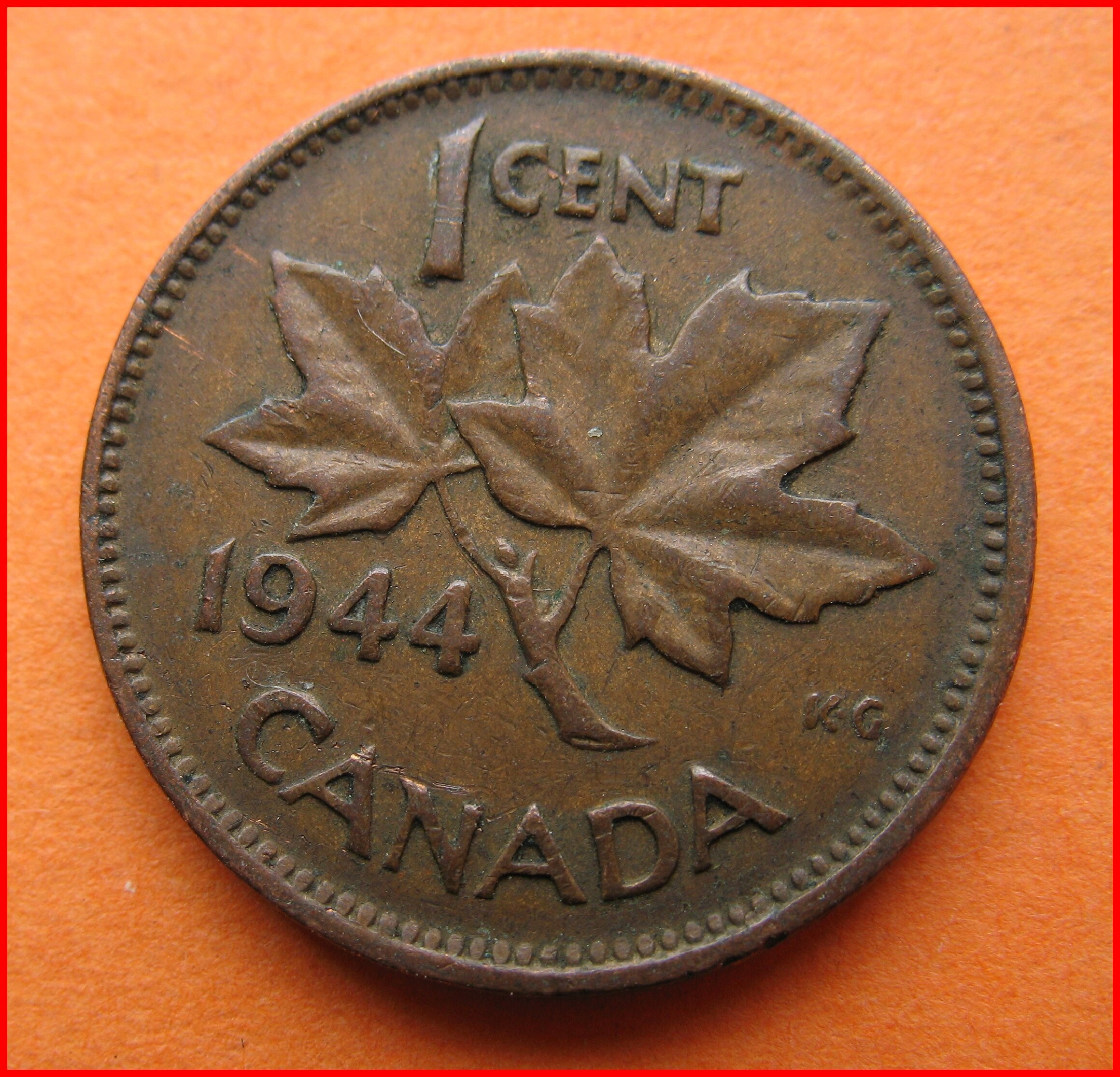Canada One cent coin dated 1944 coin ref 114 | Etsy