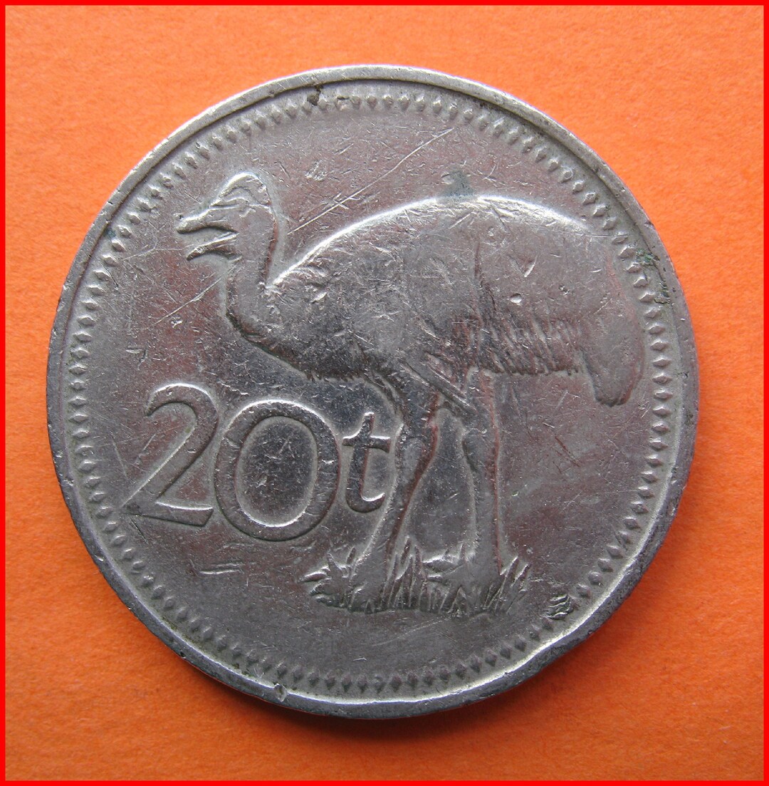 Papua New Guinea 1978 20 Toea Coin - Etsy UK