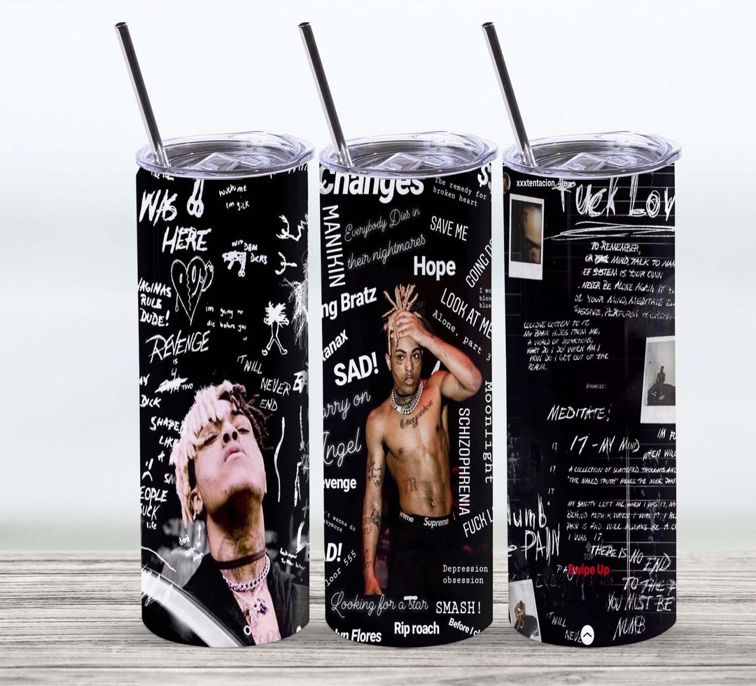 Xxxtentacion Tumbler 20 Oz Skinny Stitch Tumbler Sublimation Designs ...