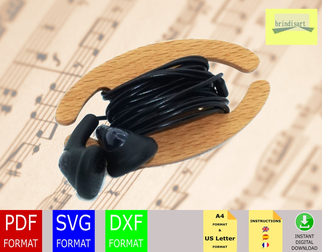 Range écouteurs DXF SVG PDF File - Téléchargement - Vector Design ...