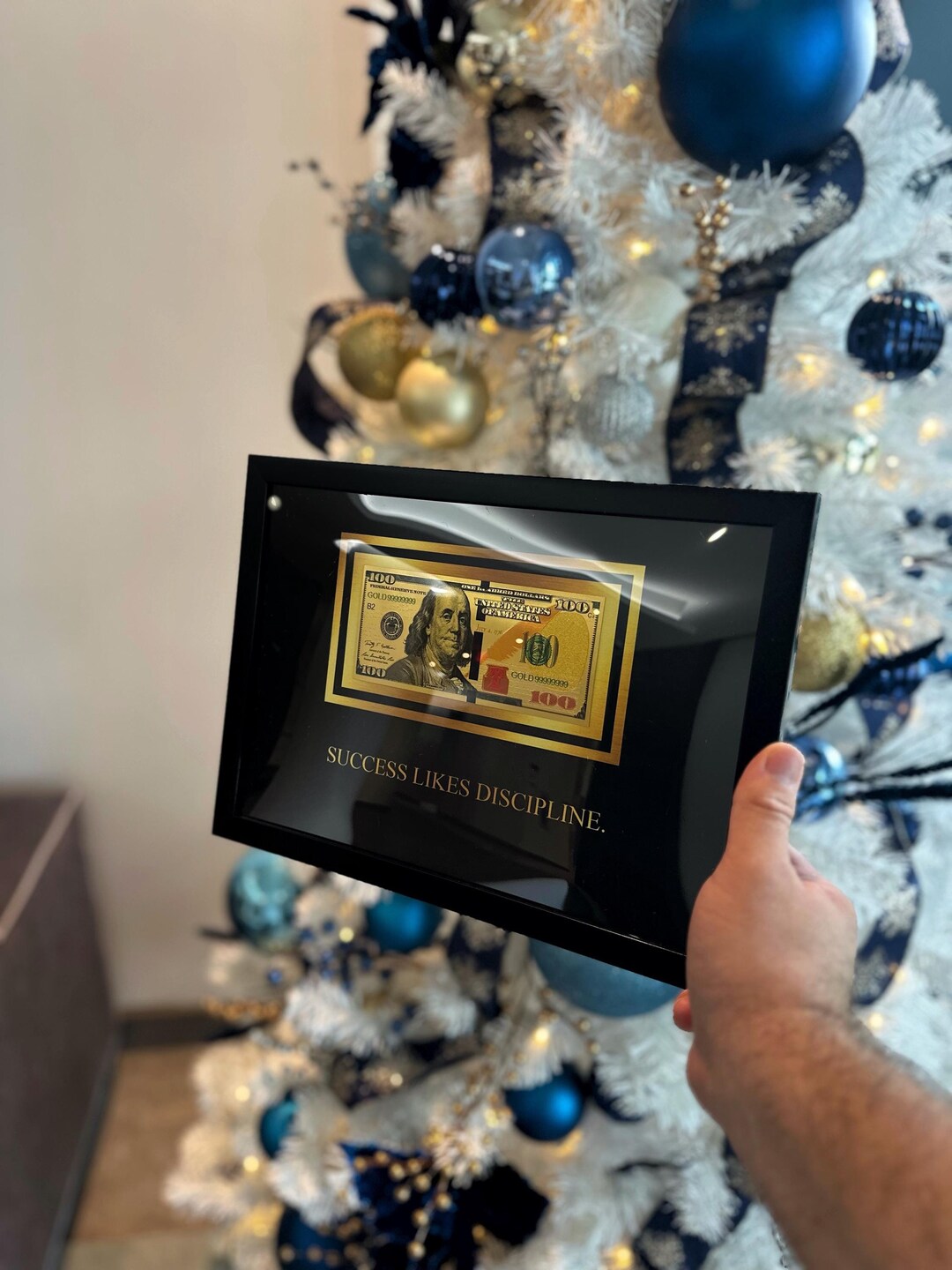 Money Shadow Box, Bestfriend Christmas Gift, Office Wall Art, Money in ...