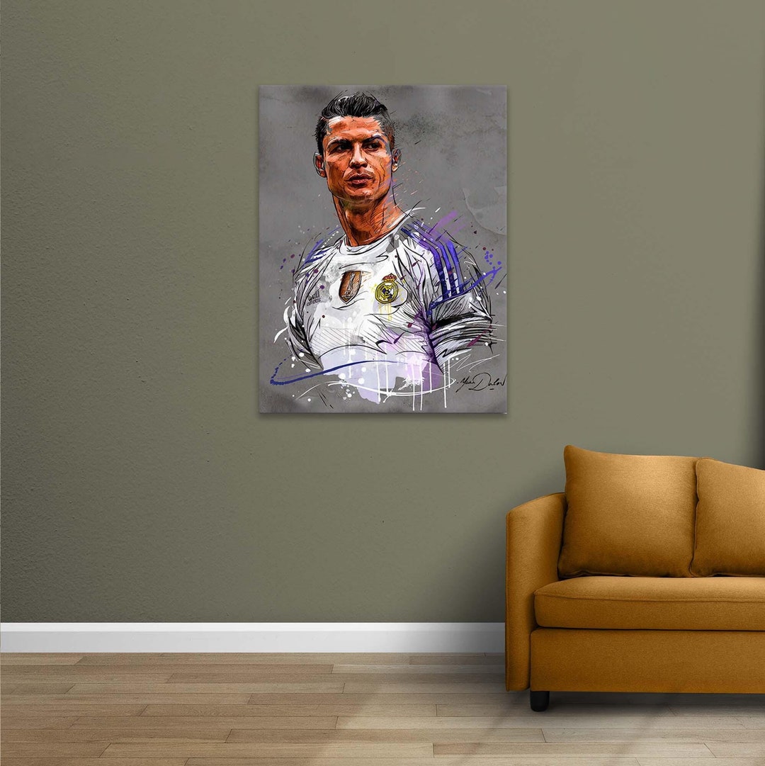Cristiano Ronaldo Poster,ronaldo Wall Art, Ronaldo Gift, Sports Poster ...