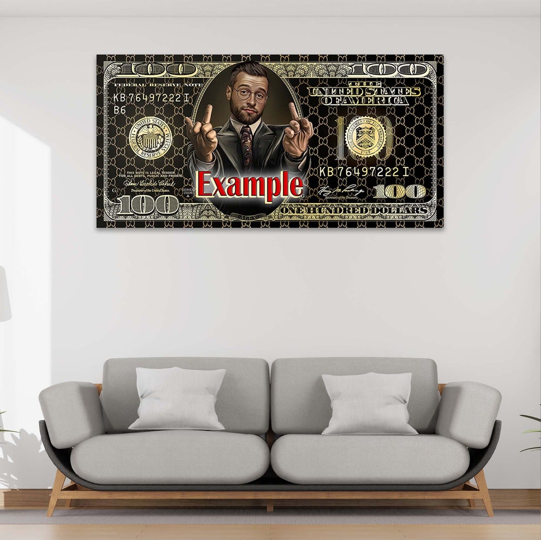 Custom Dollar Bill With Your Face, Personalized Money Print, Novelty ...