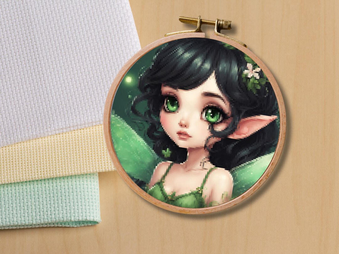 Fairy Cross Stitch Pattern PDF Printable - Instant Download - Nature ...