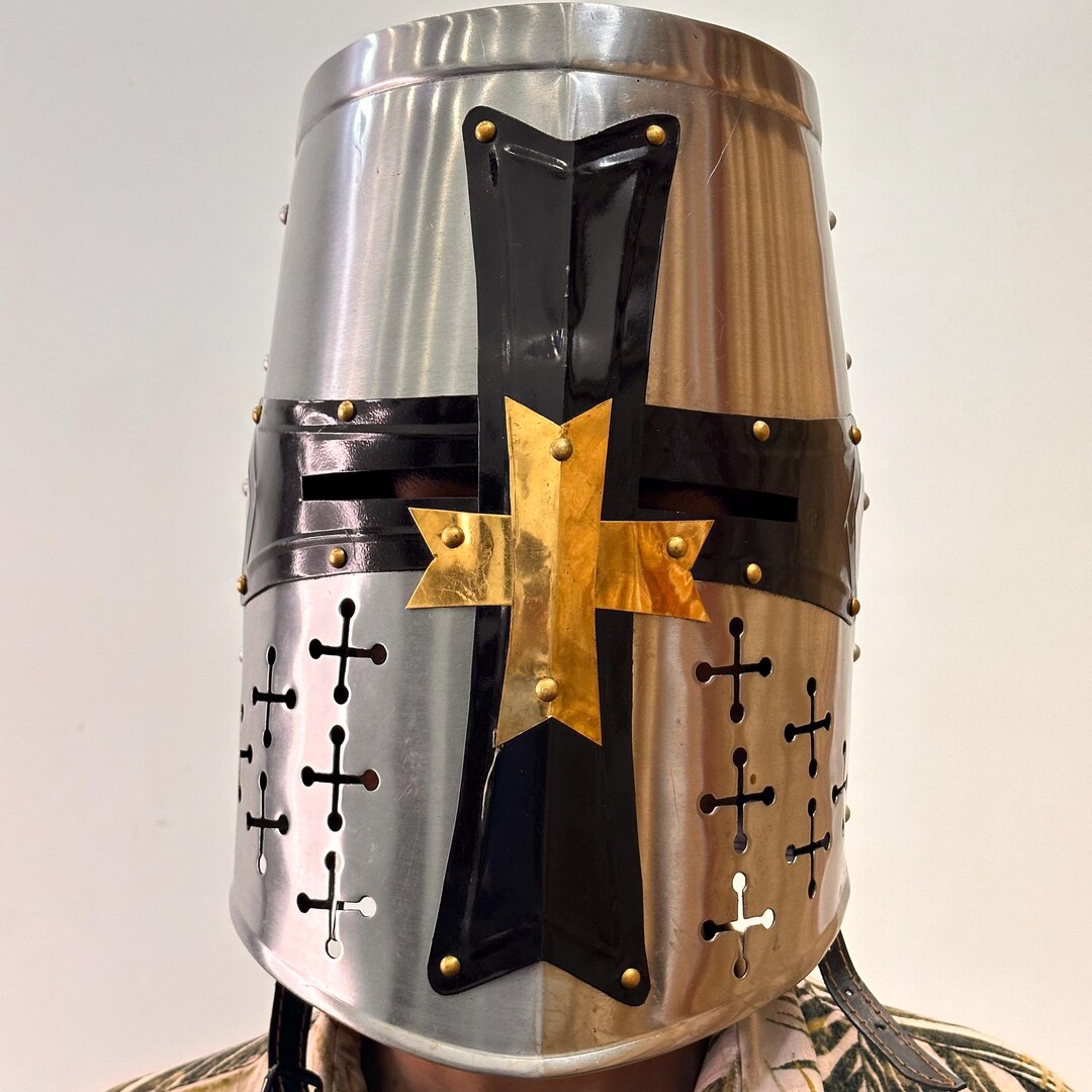 Knight Templar Helmet | Holy Cross Templar Crusader Helmet | Medieval ...