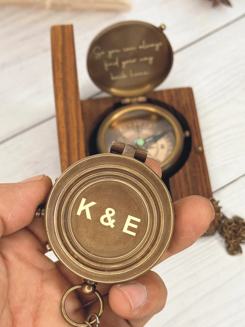 Baptism Gift Boy, Engraved Compass, First Communion Present, Keepsake ...