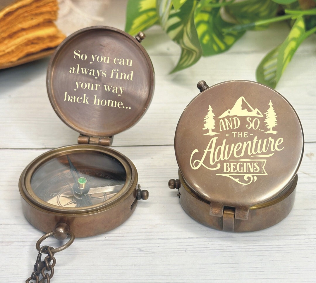 Personalized Nautical Compass, Anniversary Gift for Boyfriend, Gift for ...