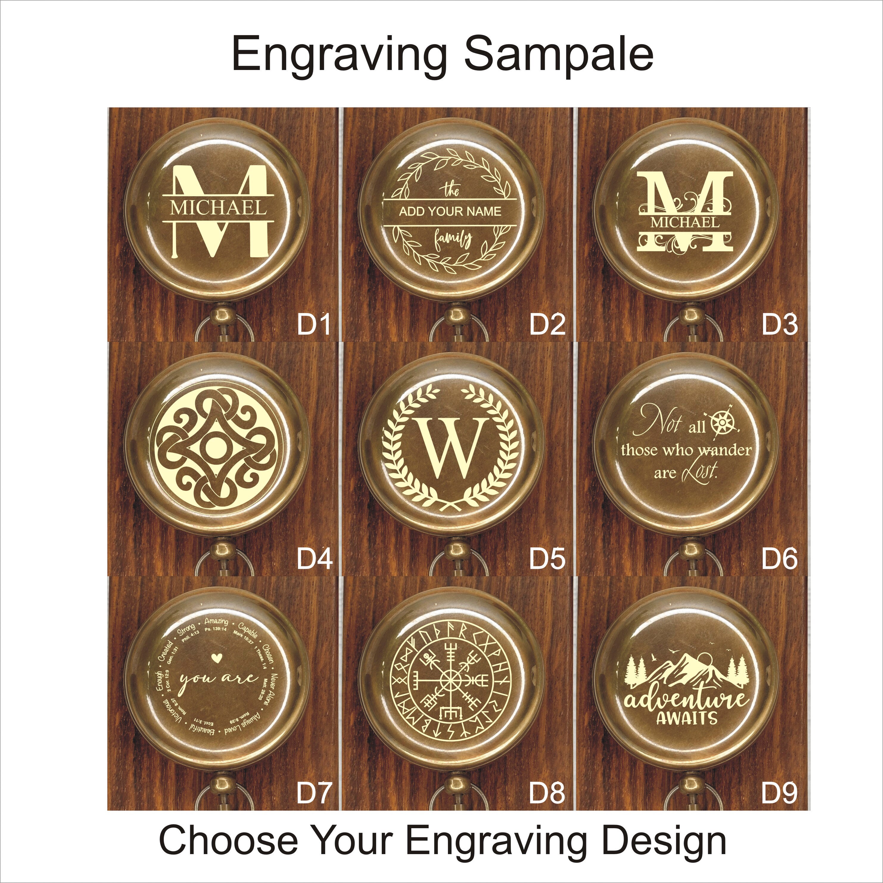 Personalized Working Brass Compass, Adventure Gift, Anniversary Gift ...