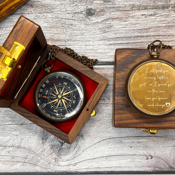 Compass Locket - Etsy