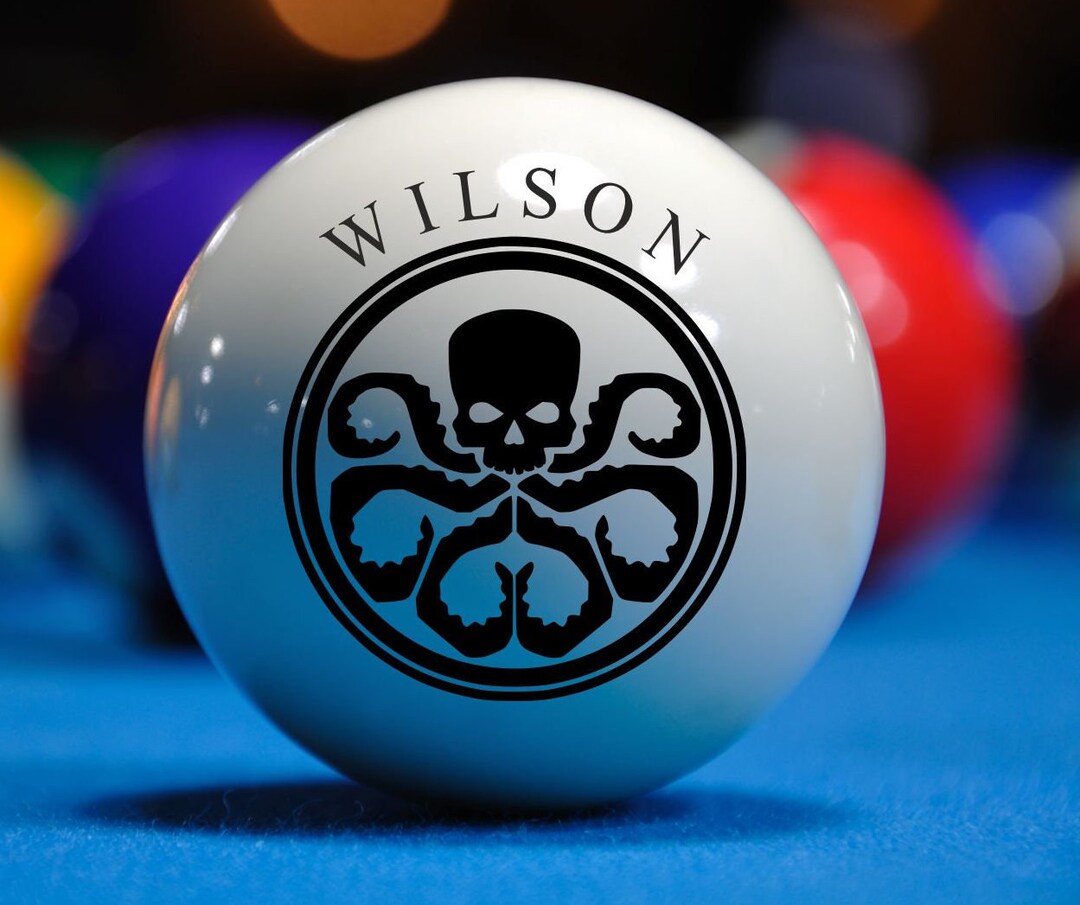 Hydra Design Billiard Cue Ball, Personalized Billiard and Snooker Cue ...