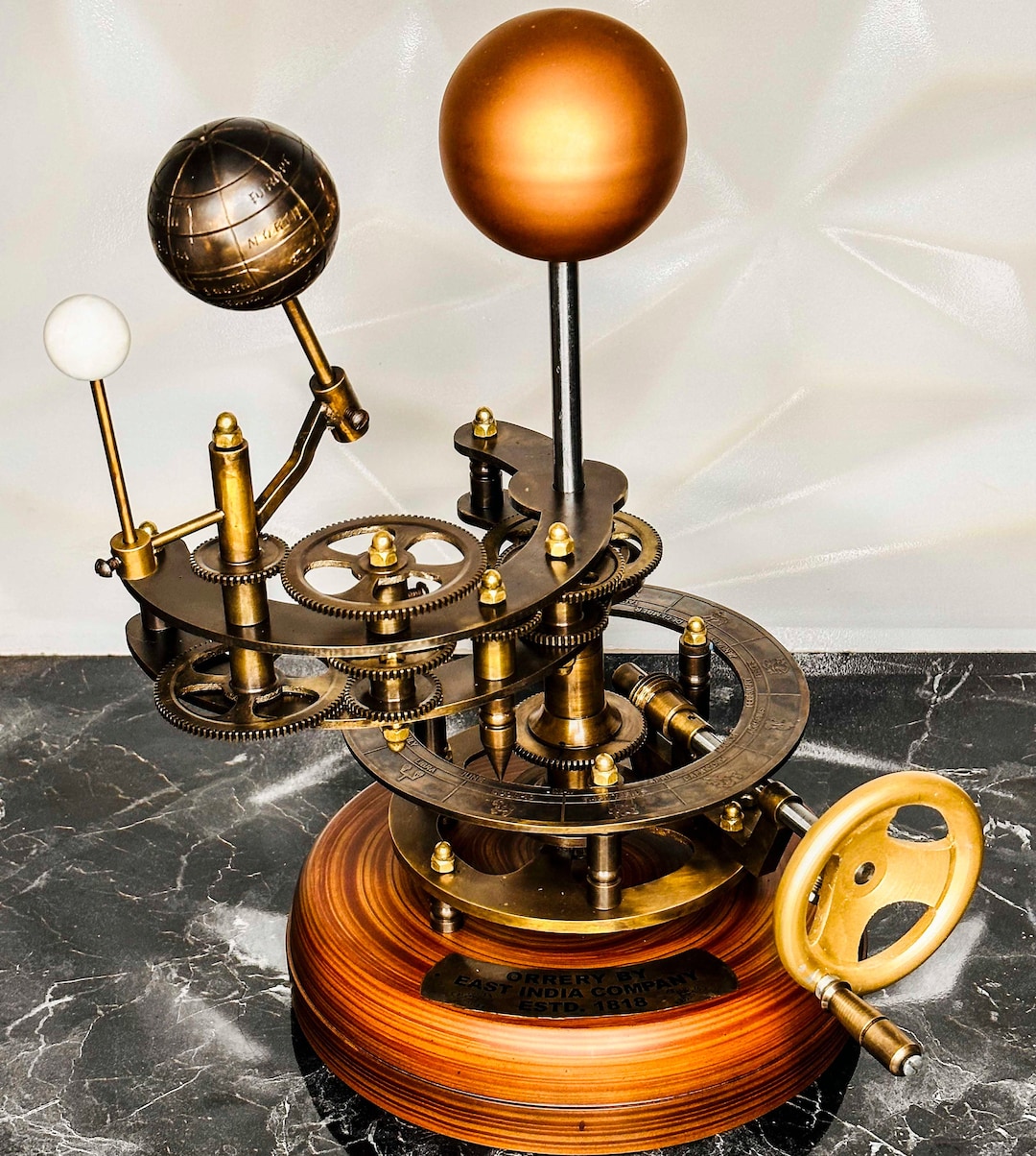 Brass Orrery 17 Inch Retro Mechanical Model of Solar System Nautical ...