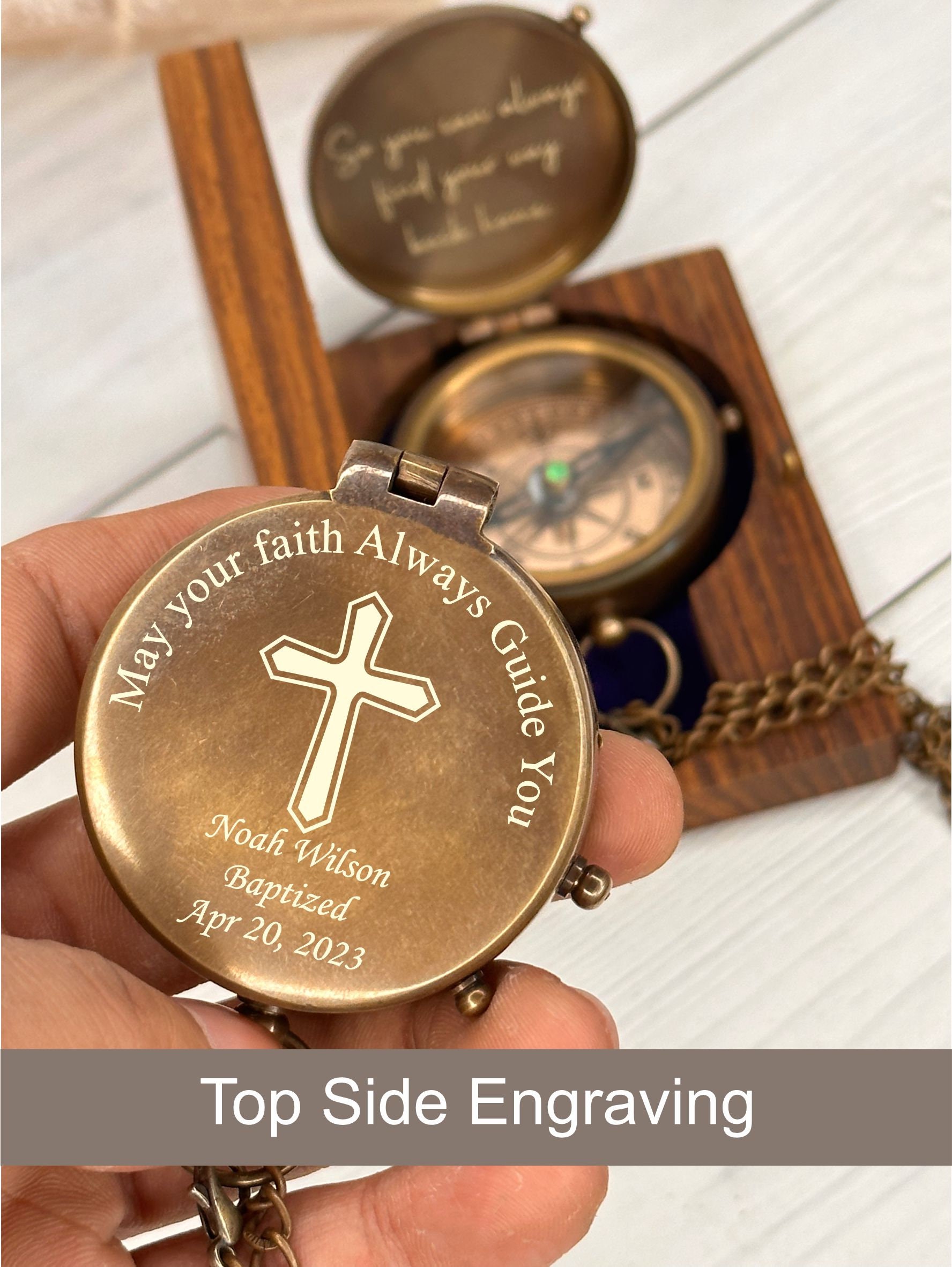 Personalized Working Brass Compass, Adventure Gift, Anniversary Gift ...