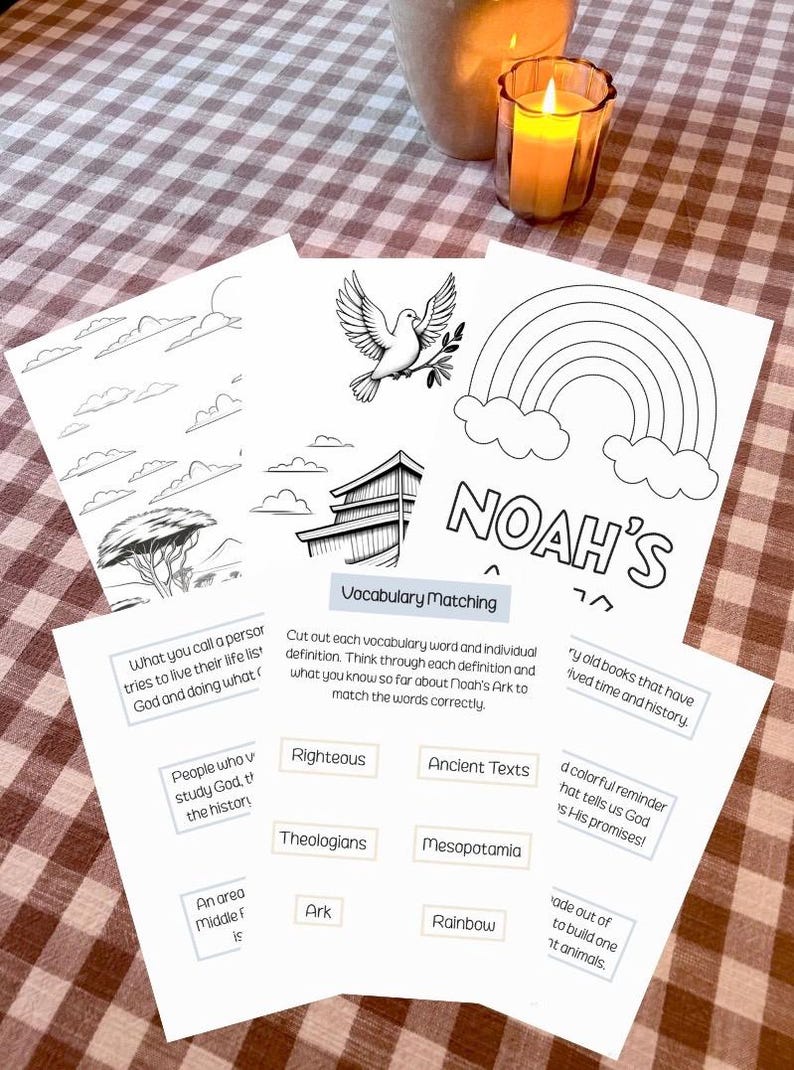 Noah’s Ark Story and Learning Bundle - Etsy Australia