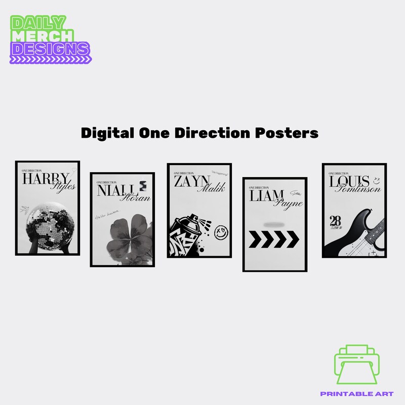 One Direction Decor - Etsy
