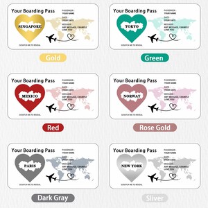 Scratch Reveal Surprise Boarding Card, Personalised Scratch Reveal ...