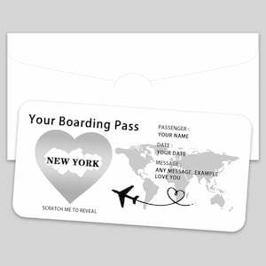 Scratch Reveal Surprise Boarding Card, Personalised Scratch Reveal ...