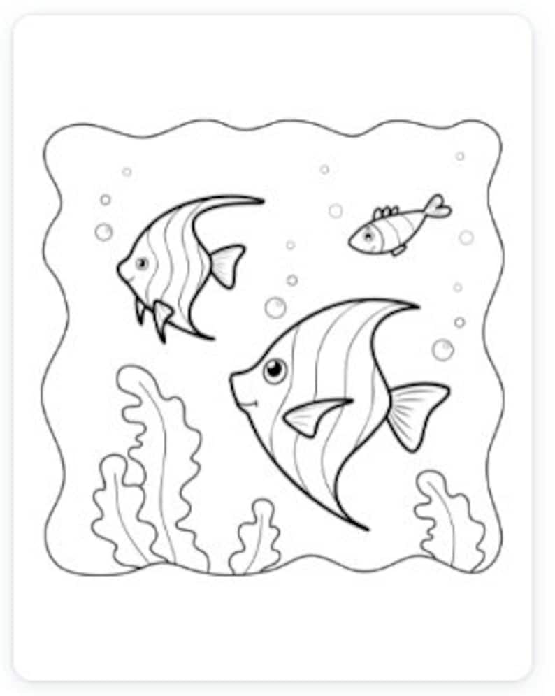 15 Sea Life Printable Coloring Pages for Kids, Toddlers, Preschoolers ...