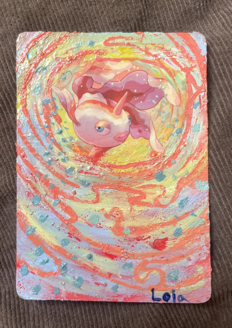 Hand Painted Pokémon Card | Extended Art Pokémon Card | Altered Pokémon ...