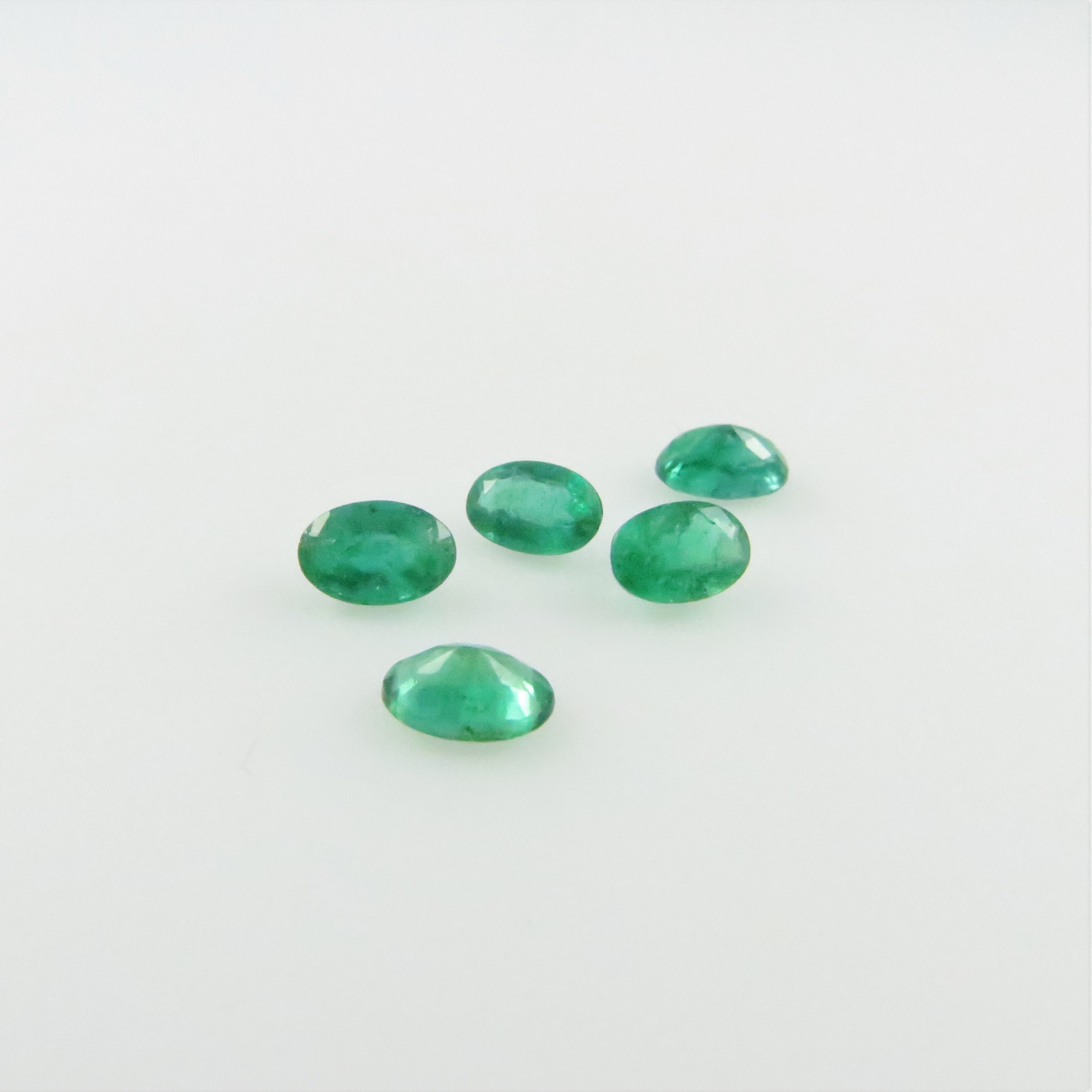 Emerald 4mm X 6mm Oval Gem Natural Gemstone One Piece - Etsy UK