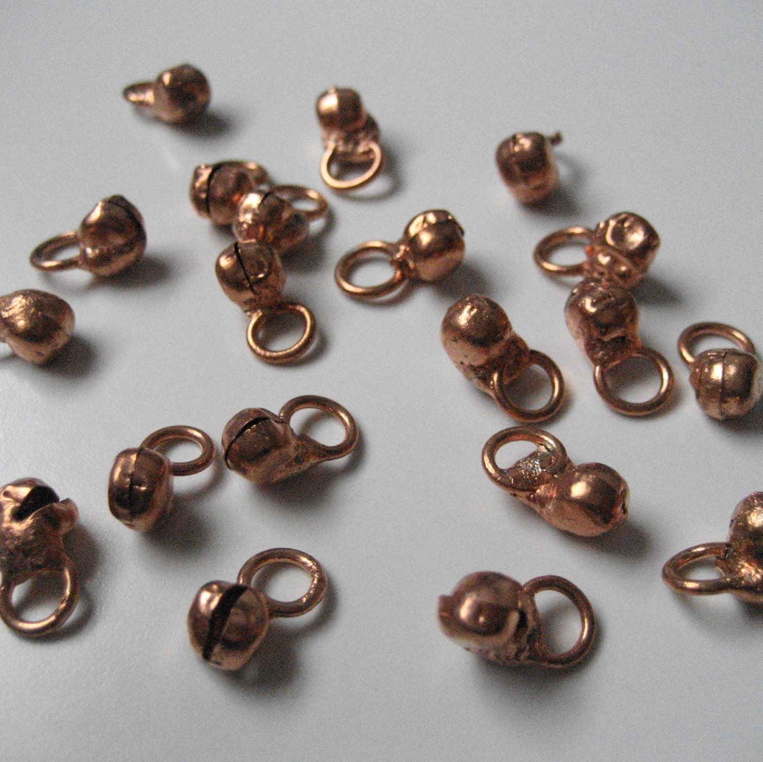 Twenty 20 Copper base Metal Bells Jingles Perfect for - Etsy