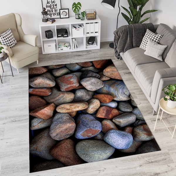 River Rock Rug - Etsy