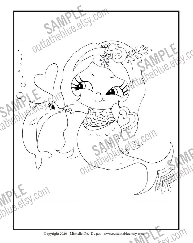 Cute Sea Printable Coloring Pages for Kids Digital Upload PDF - Etsy