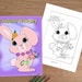 Woodland Whimsy Printable Coloring Pages for Kids, Digital Upload PDF ...