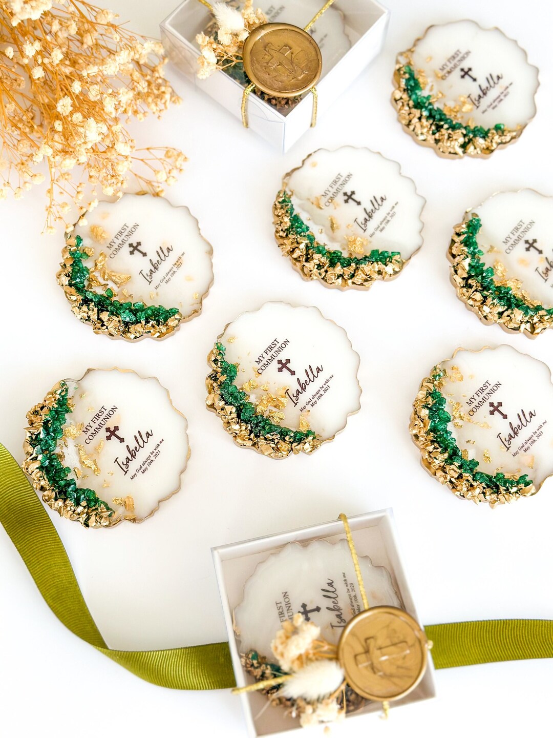 Personalized Luxury Baptism Gift Set, Baptism Bag and Custom Baptism ...