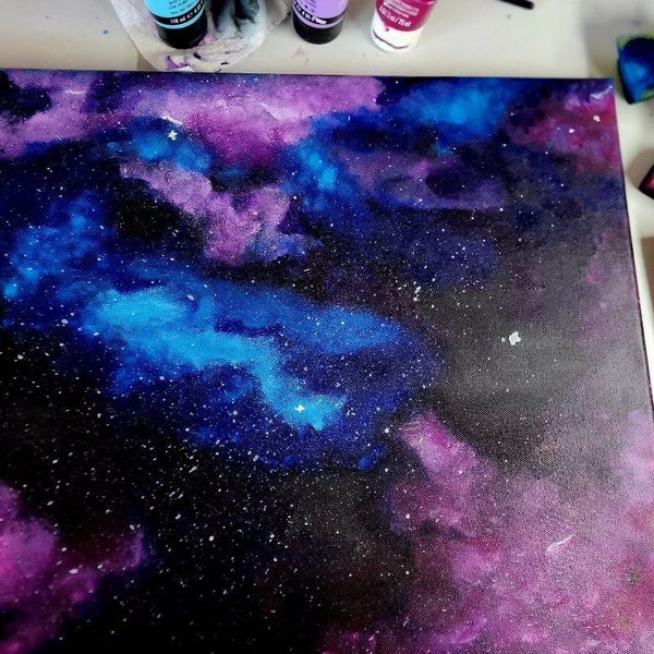 Galaxy Painting - Etsy