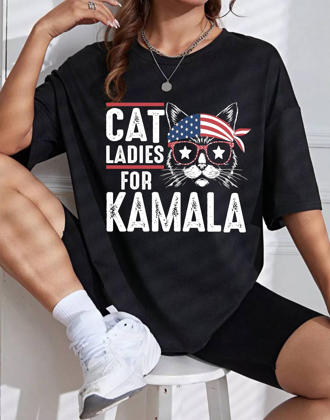Cat Ladies for Kamala Png, Kamala Harris 2024 Svg, Kamala for President ...