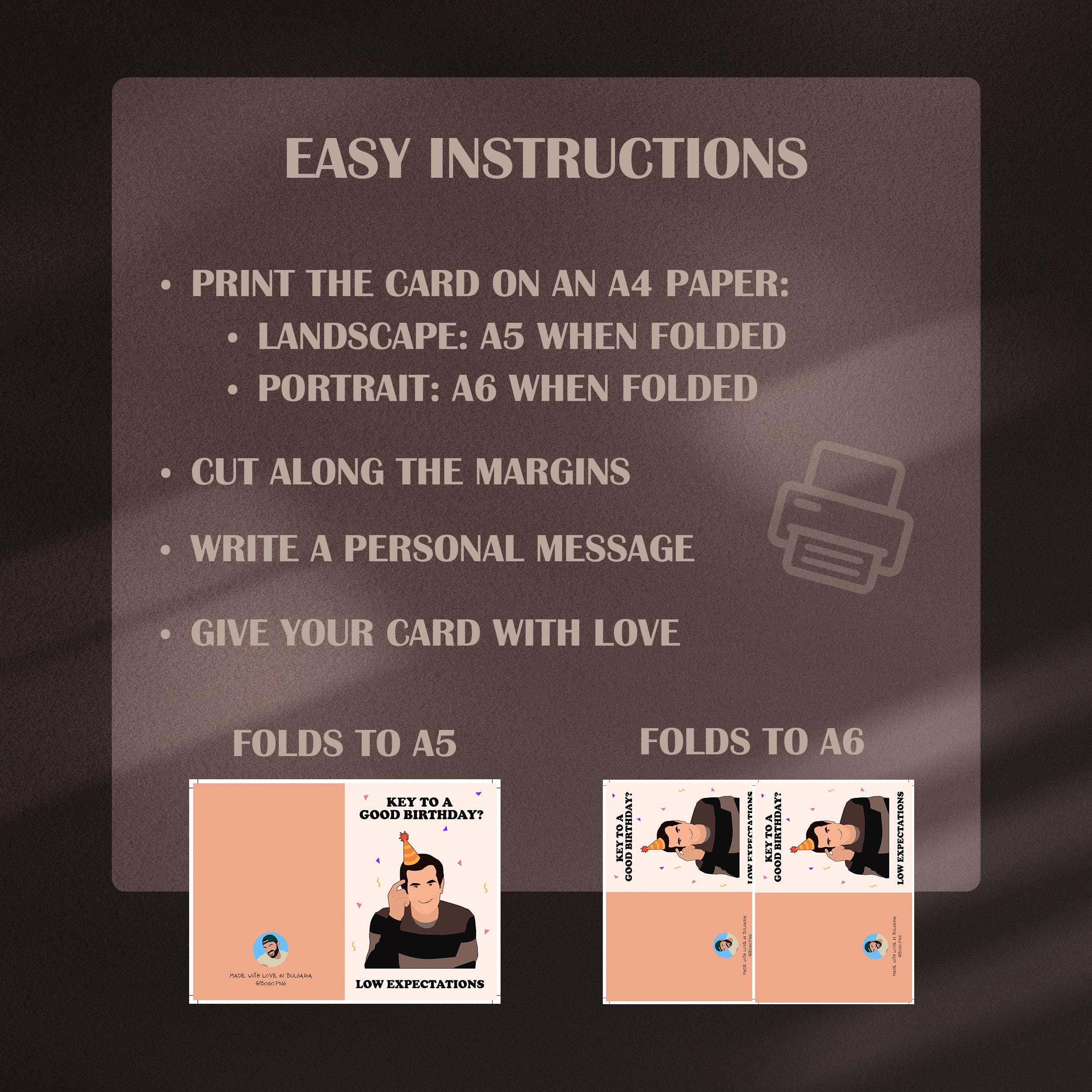 Modern Family Birthday Card DIGITAL Download Phil Dunphy Greeting Card ...