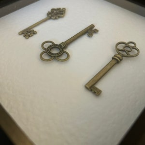 Framed Keys / Vintage Home Decor / Rustic Home Decor / Handmade Art ...