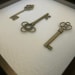 Framed Keys / Vintage Home Decor / Rustic Home Decor / Handmade Art ...