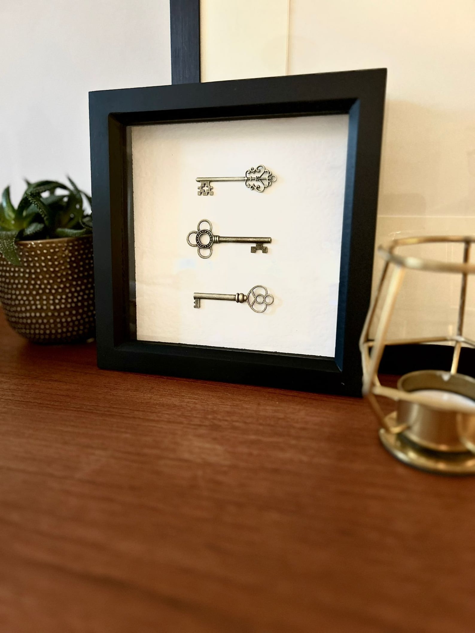 Framed Keys / Vintage Home Decor / Rustic Home Decor / Handmade Art ...