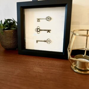 Framed Keys / Vintage Home Decor / Rustic Home Decor / Handmade Art ...
