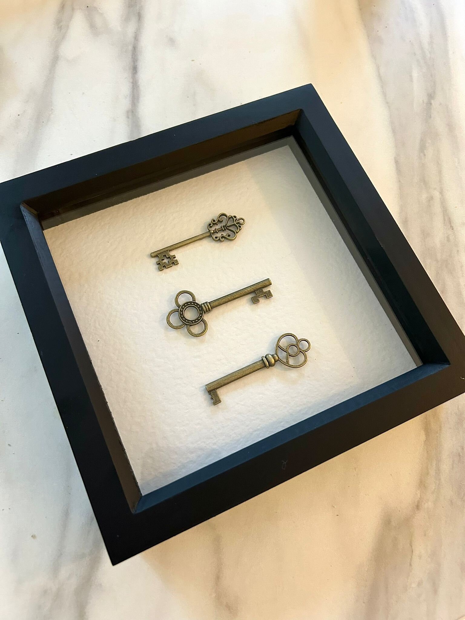 Framed Keys / Vintage Home Decor / Rustic Home Decor / Handmade Art ...