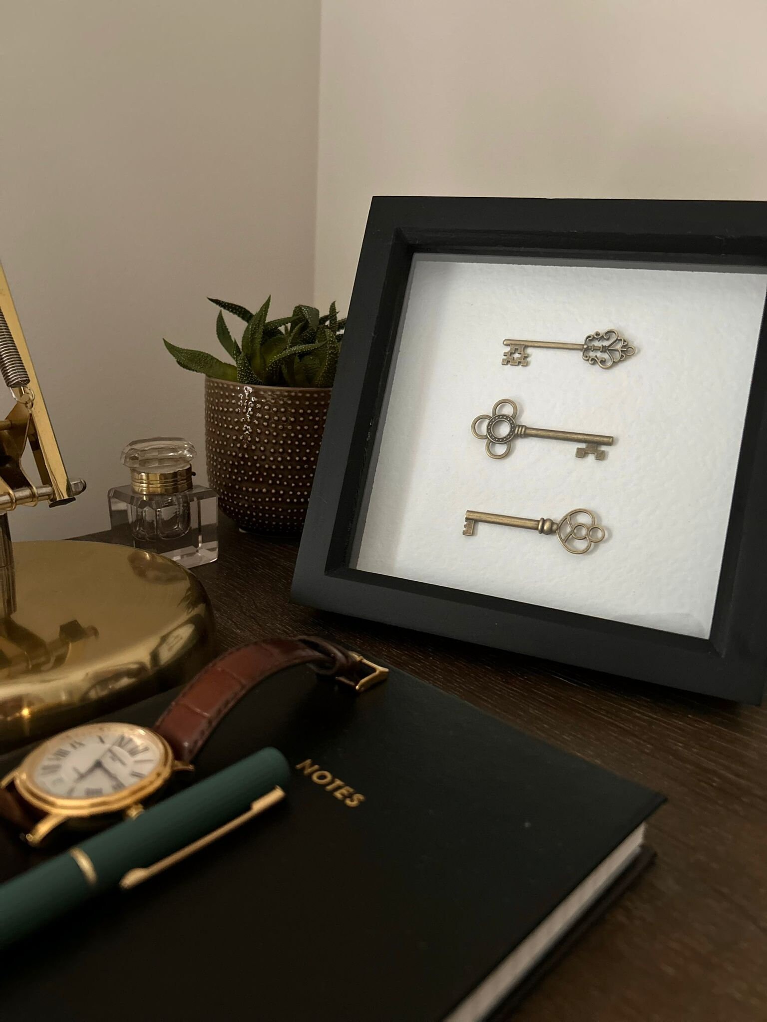 Framed Keys / Vintage Home Decor / Rustic Home Decor / Handmade Art ...